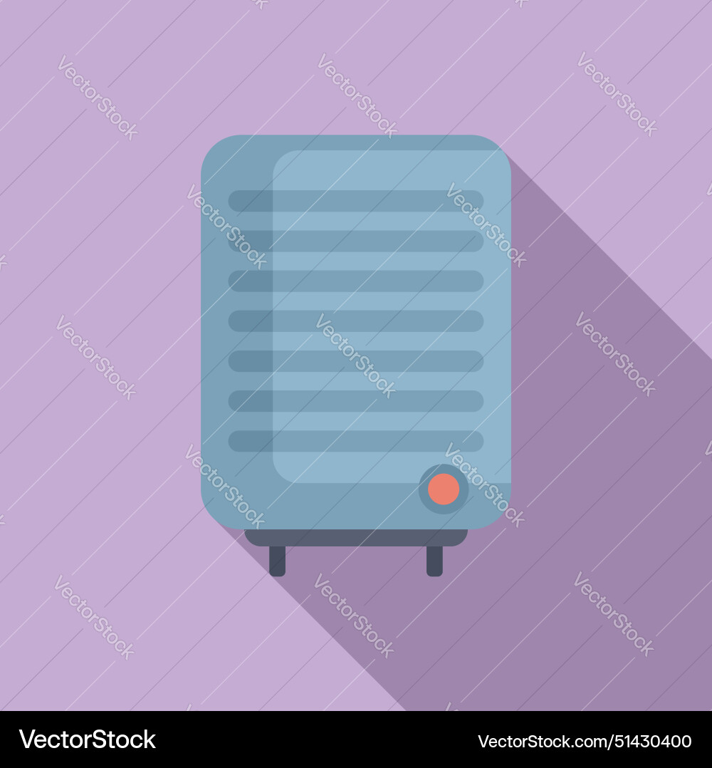 Flat design of portable electric Royalty Free Vector Image