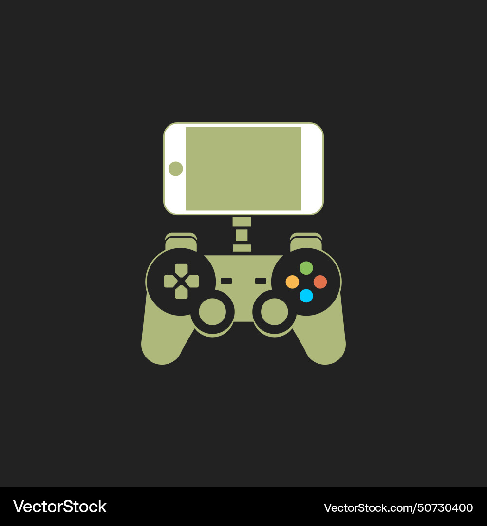 Game phone logo Royalty Free Vector Image - VectorStock