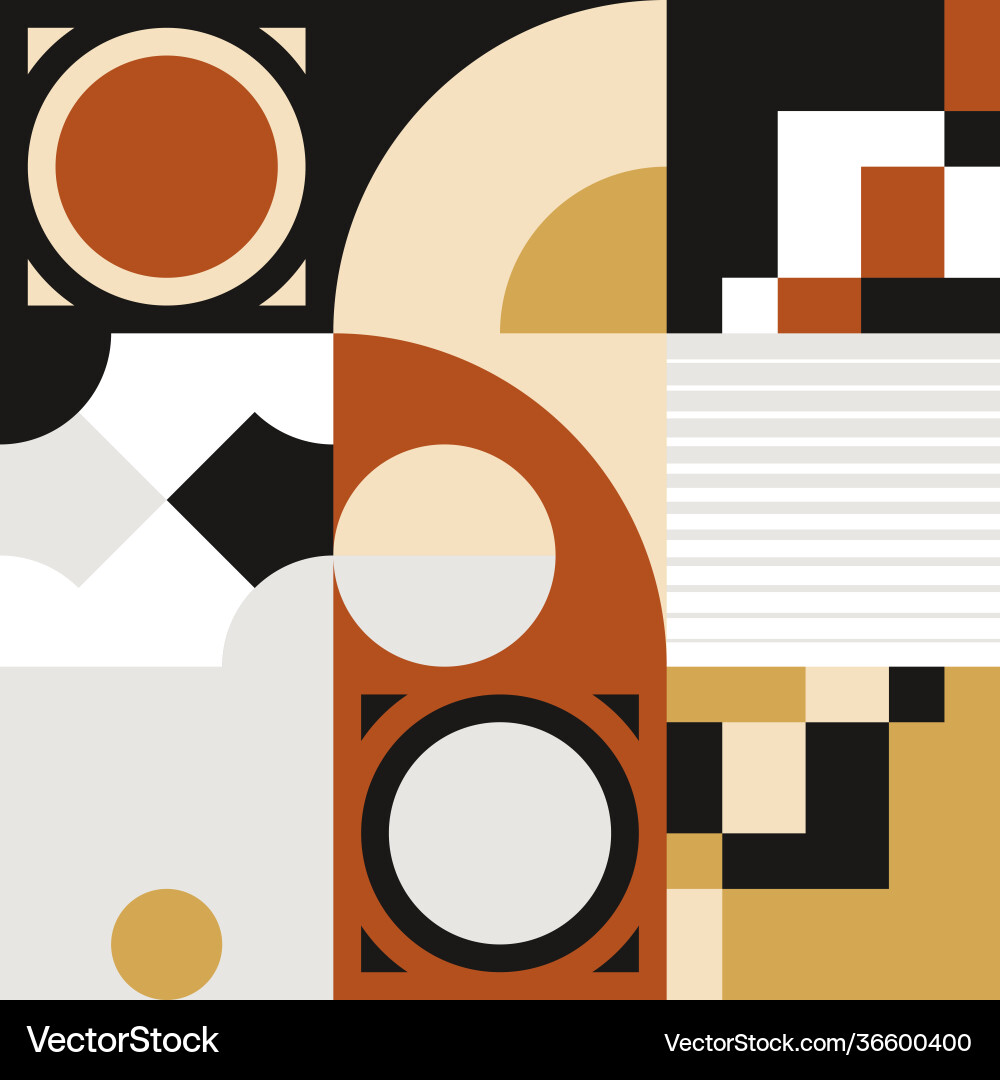 Geo art abstract geometric pattern composition Vector Image