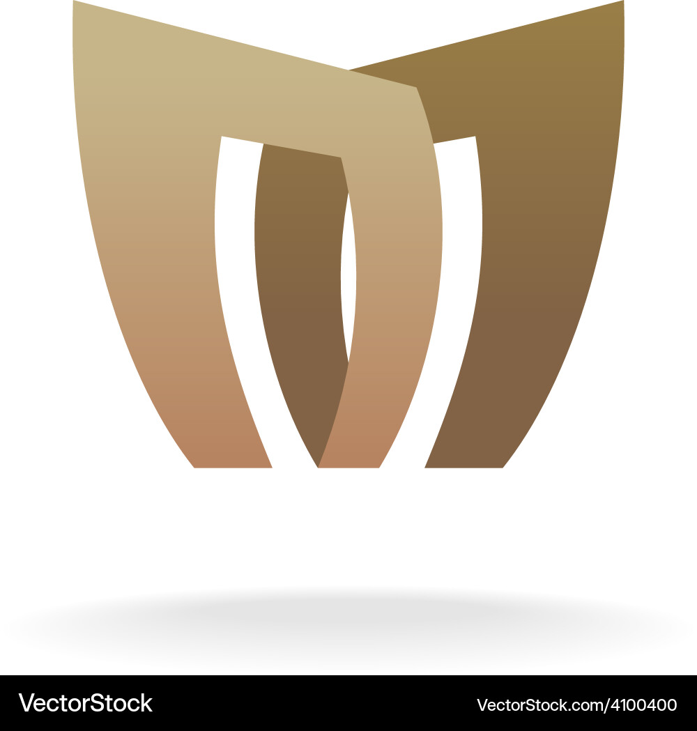 Letter m logo template architecture building Vector Image