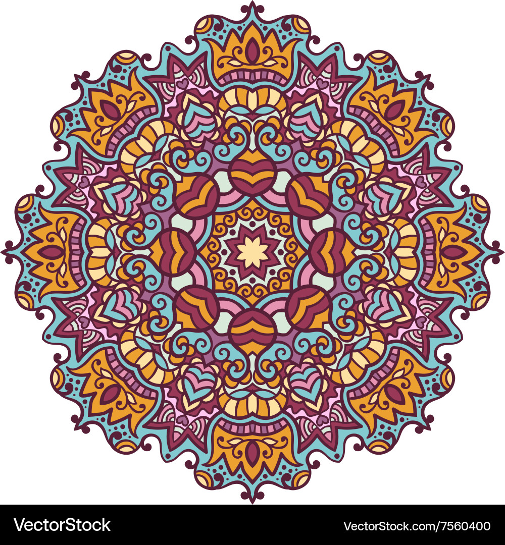 Mandala ornament Royalty Free Vector Image - VectorStock
