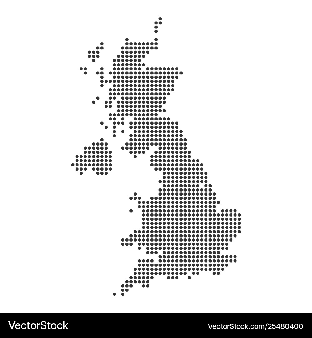 Map with dot Royalty Free Vector Image - VectorStock