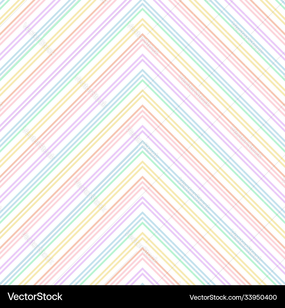 Rainbow chevron diagonal stripes seamless pattern Vector Image