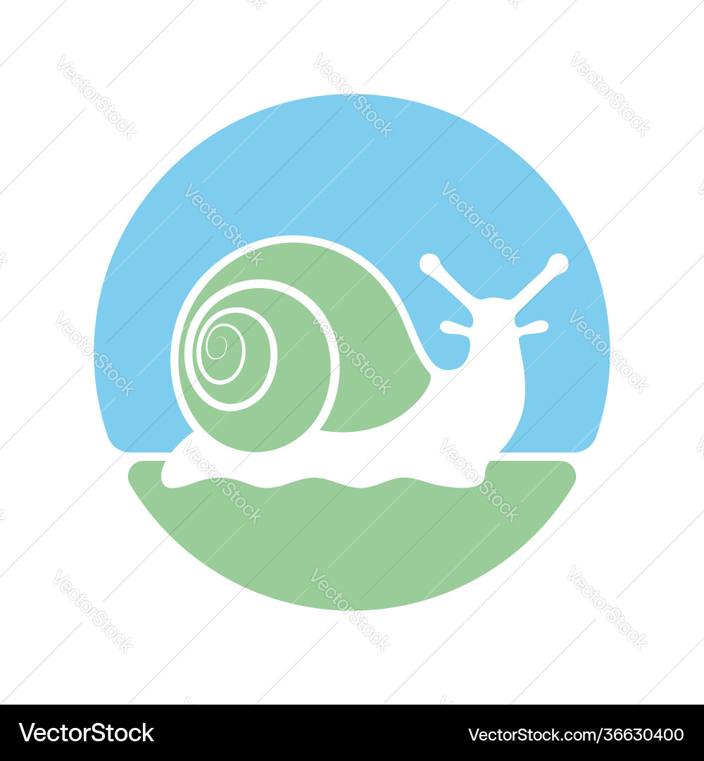 Snail logo Royalty Free Vector Image - VectorStock