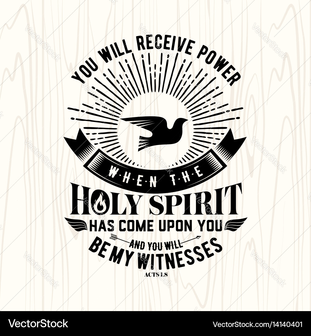 Christian typography Royalty Free Vector Image