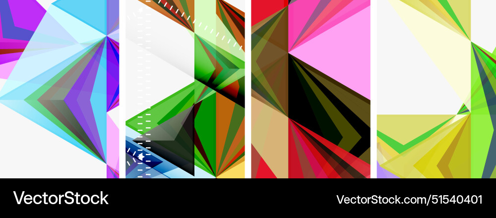 Minimalist triangular geometric clean concept Vector Image