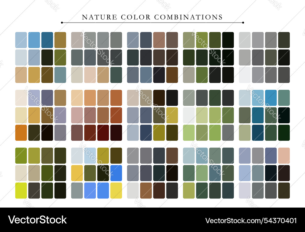 Trend color palette guide template fit Royalty Free Vector