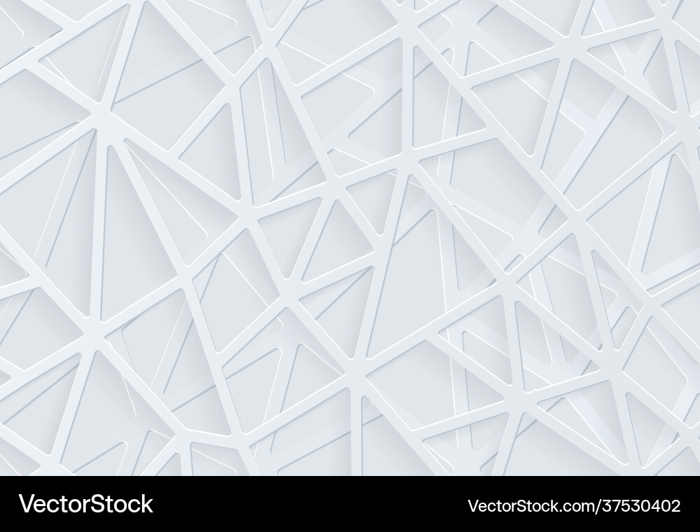 Abstract grey and white geometric shape overlap Vector Image