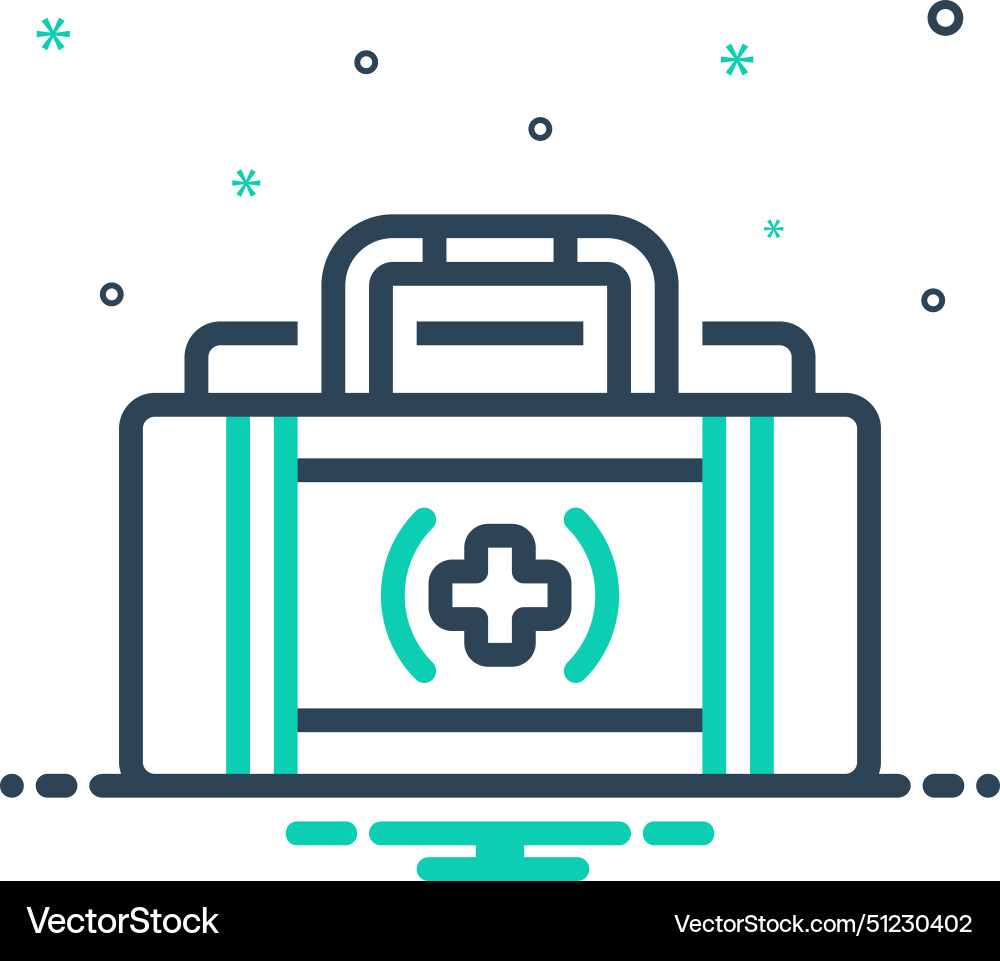 Emergency kit Royalty Free Vector Image - VectorStock