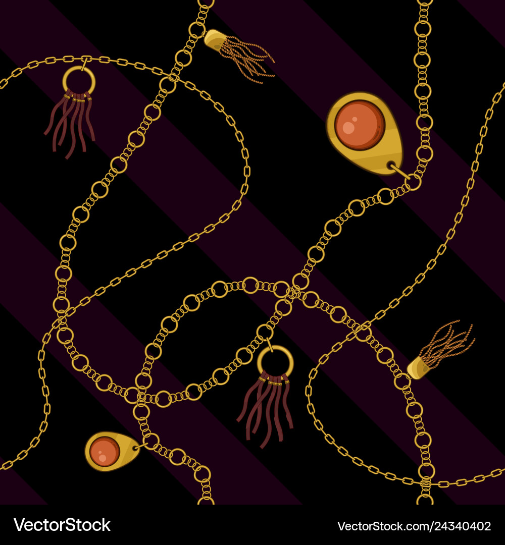 Gold jewelry accessories Royalty Free Vector Image
