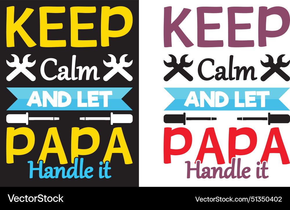 Keep calm and papa handle it t shirt Royalty Free Vector