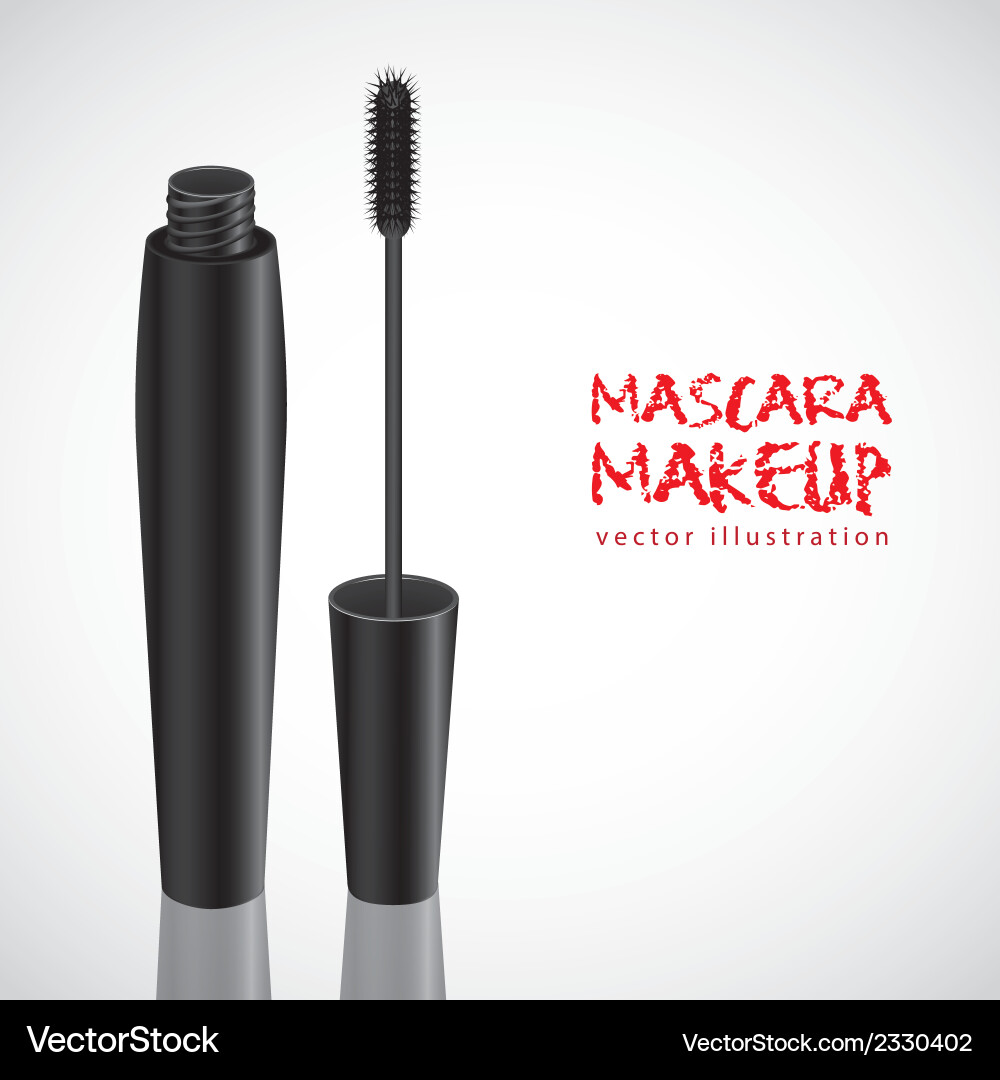 Mascara isolated on white background Royalty Free Vector