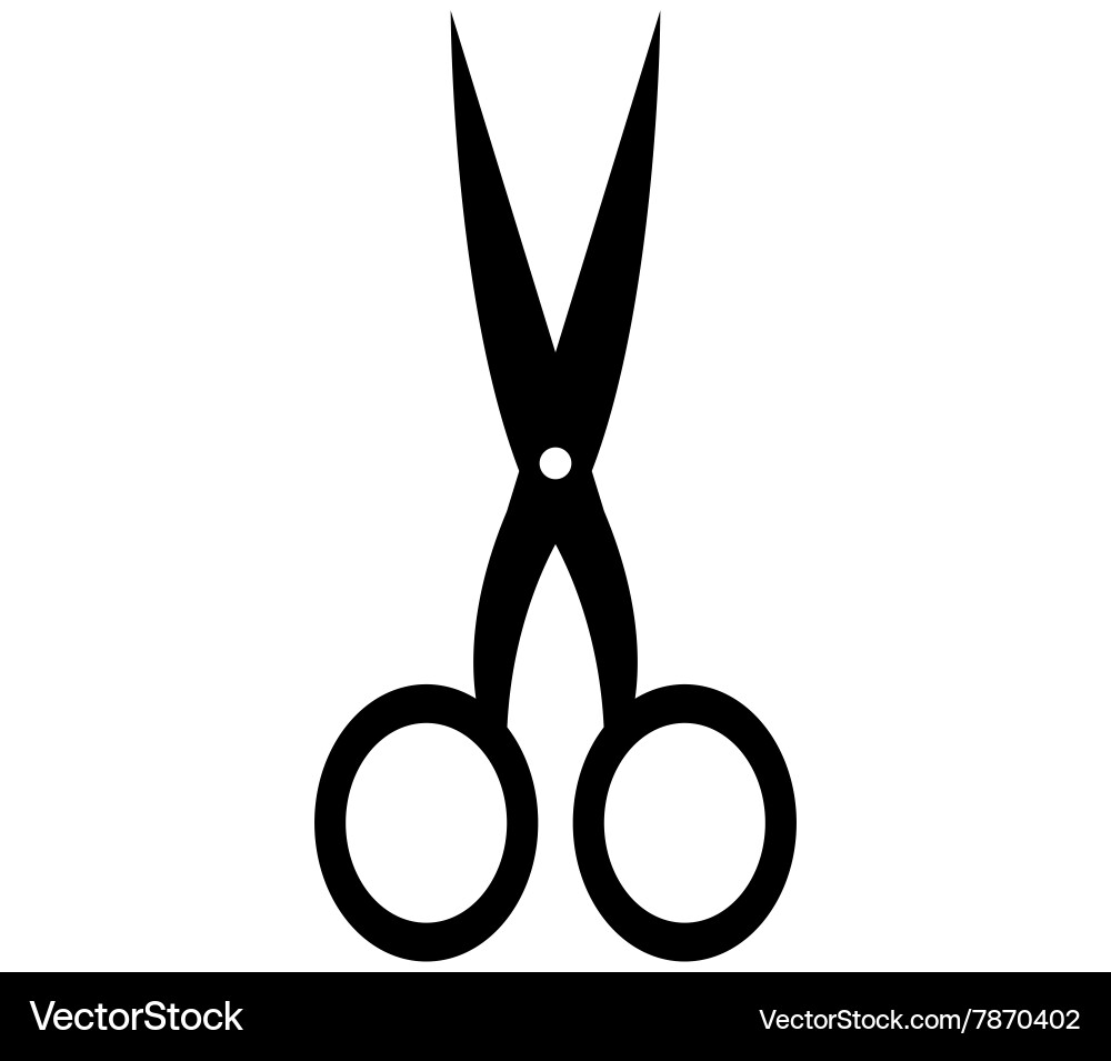 Scissors on white background Royalty Free Vector Image