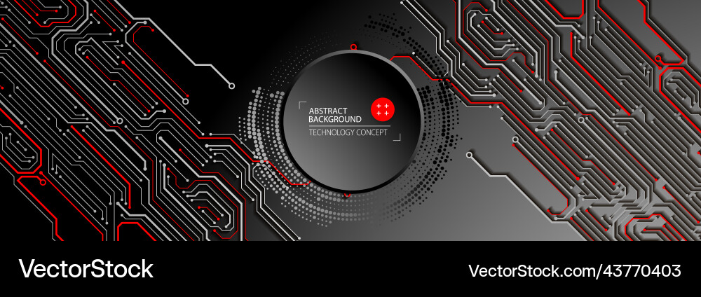 Abstract technology circuit board communication Vector Image