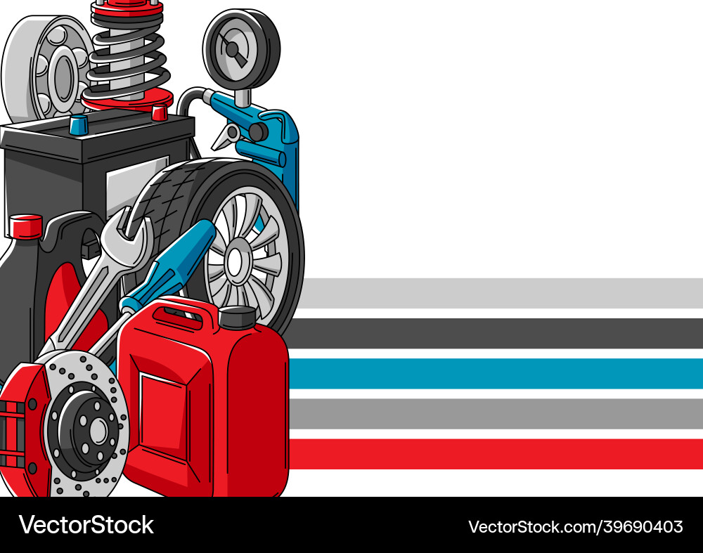 Car service auto center repair Royalty Free Vector Image