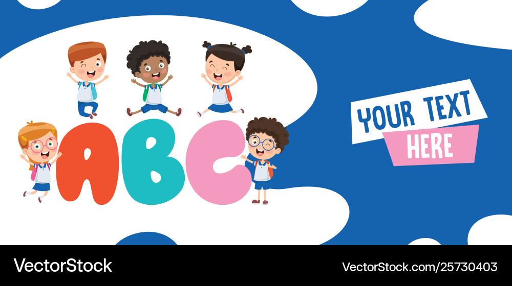 Cartoon letters Royalty Free Vector Image - VectorStock