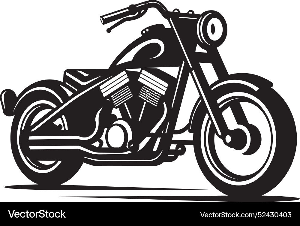 Dynamic motorbike speed demon silhouette Vector Image