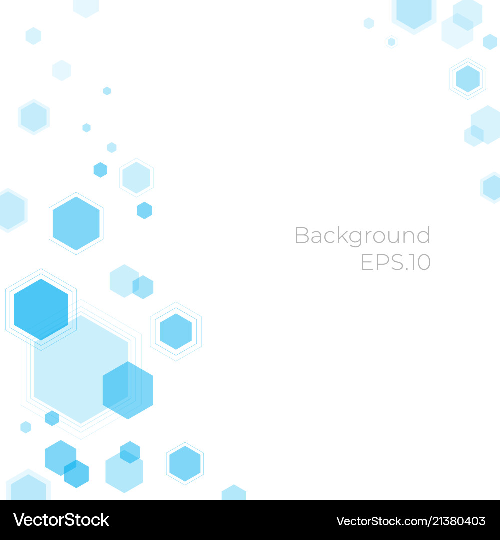 Hexagonal background science and technology Vector Image