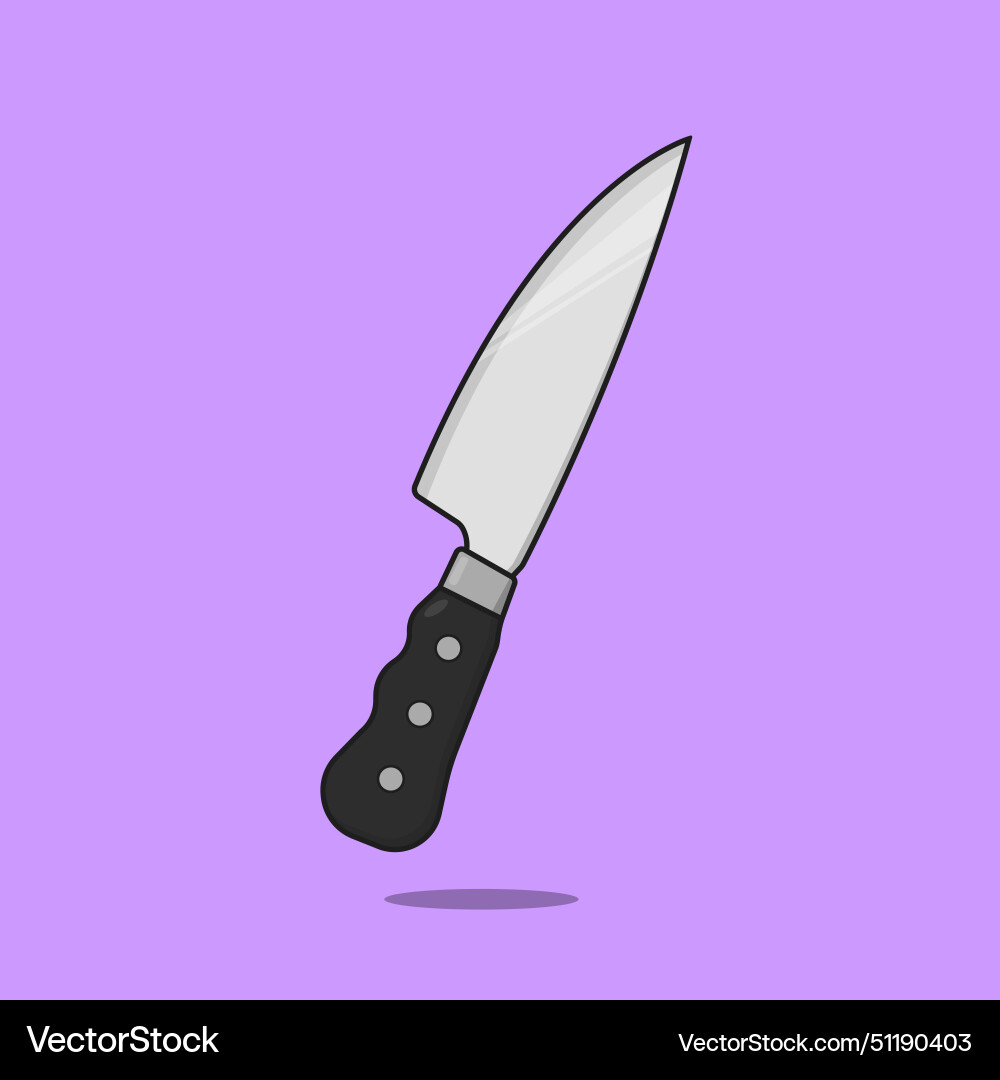 Kitchen knife icon Royalty Free Vector Image - VectorStock
