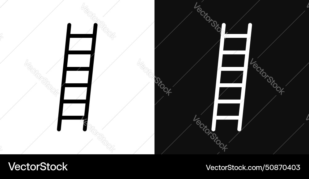 Ladder icon set home step symbol Royalty Free Vector Image