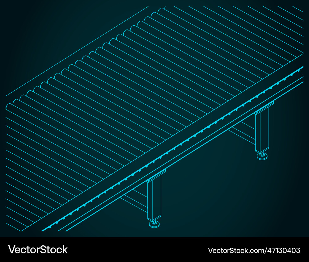 Roller conveyor Royalty Free Vector Image - VectorStock
