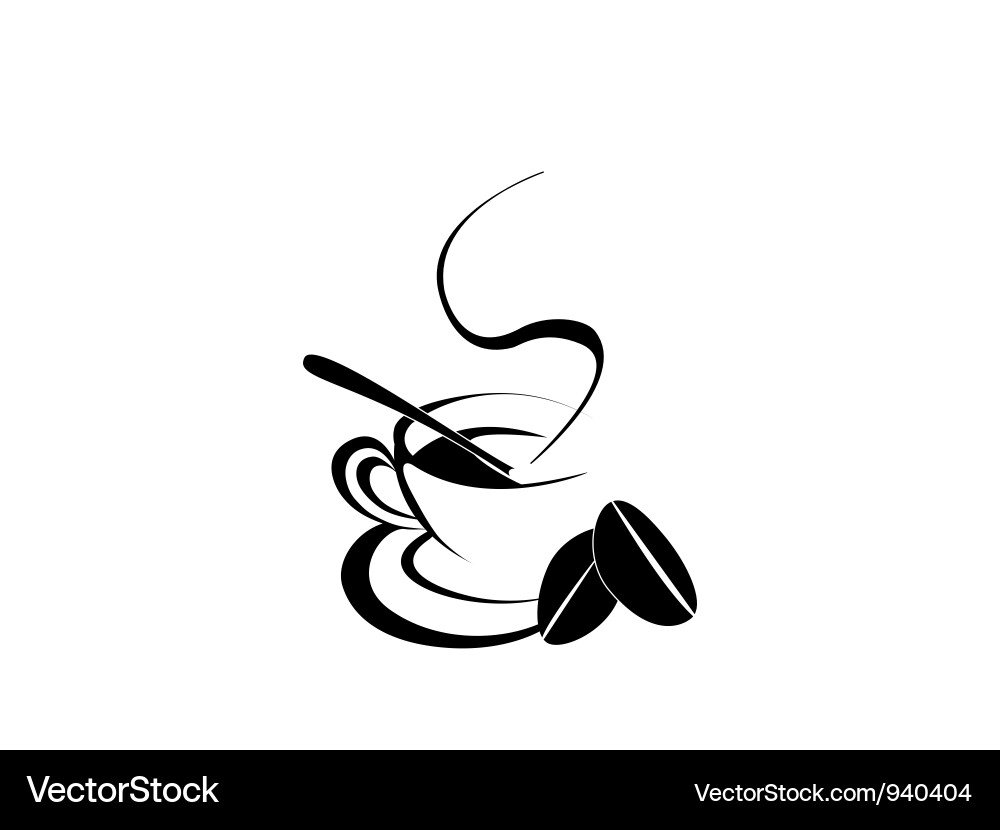 coffee silhouette vector