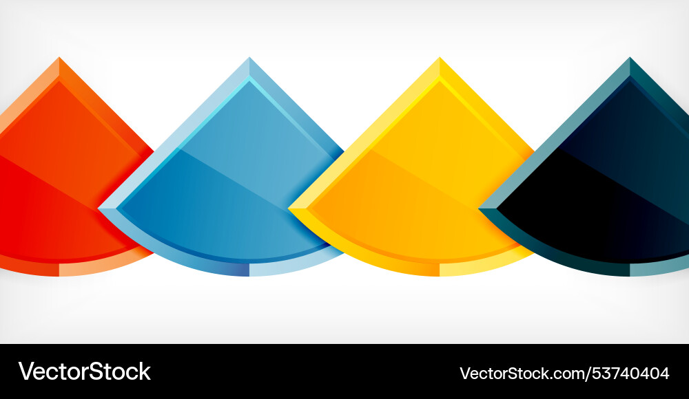 Triangle circles background Royalty Free Vector Image