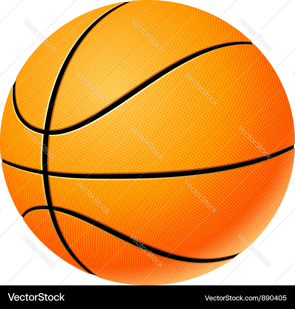 Basketball ball Royalty Free Vector Image - VectorStock