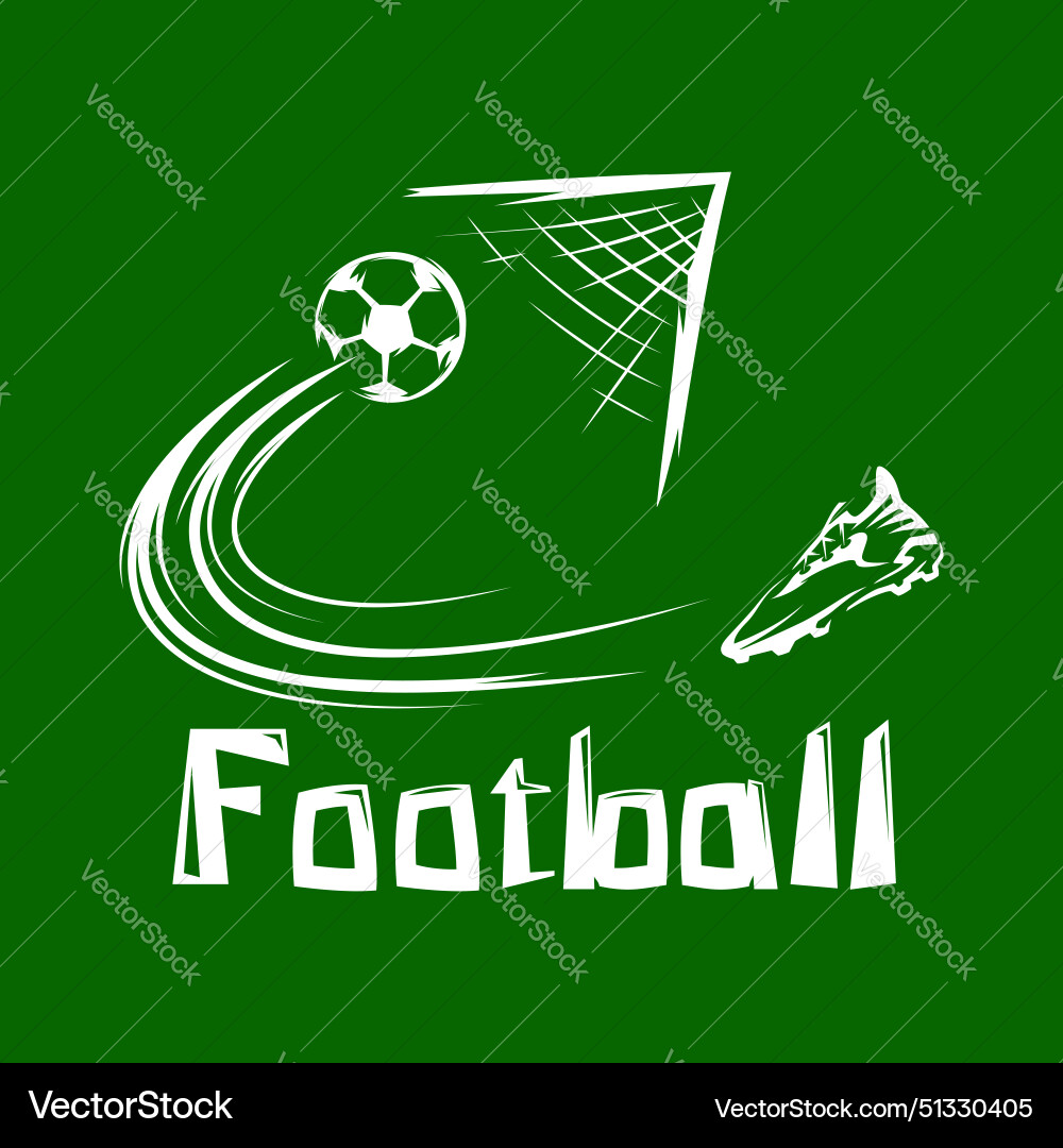 Football logo Royalty Free Vector Image - VectorStock