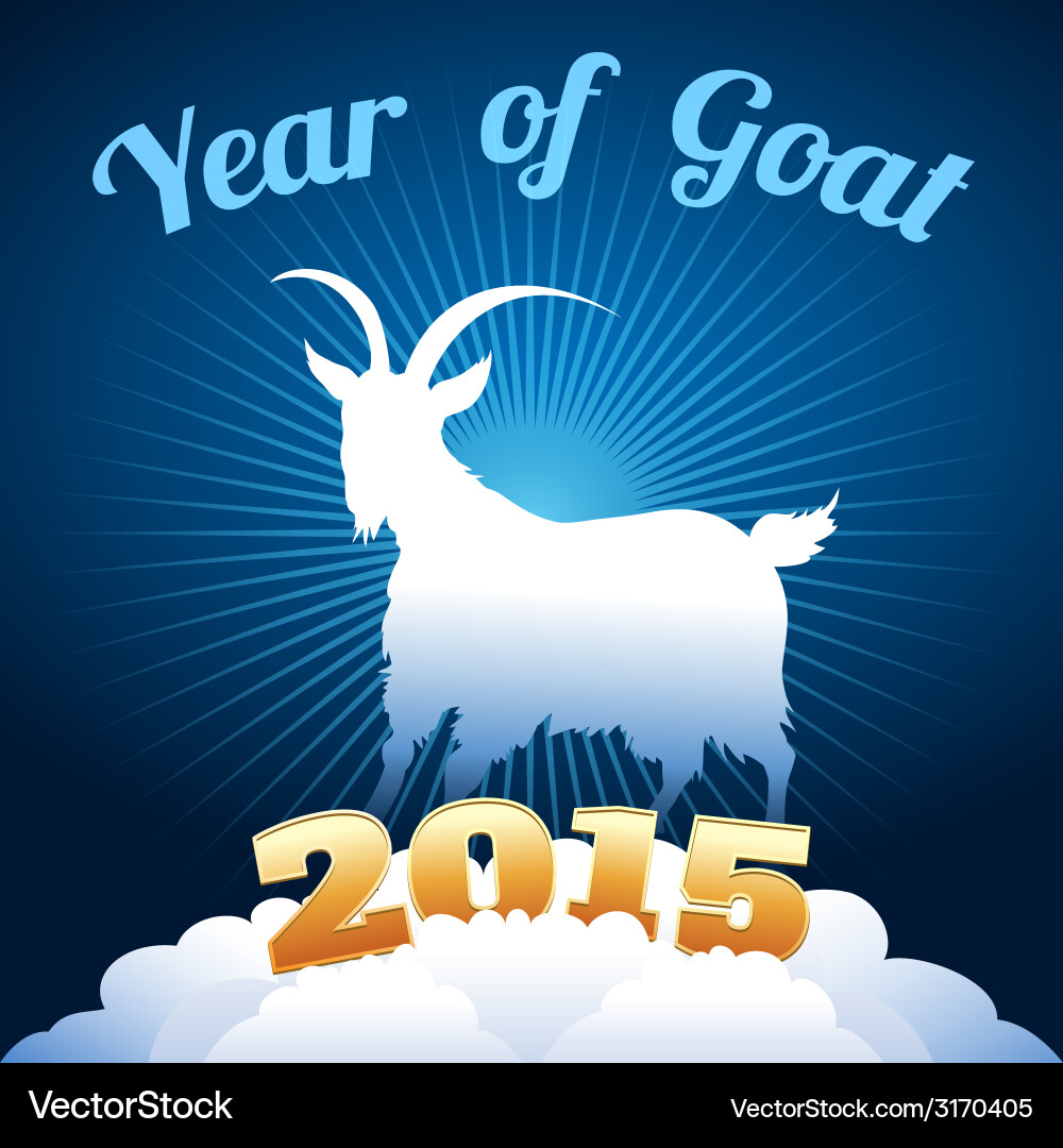 Goat symbol of year Royalty Free Vector Image - VectorStock