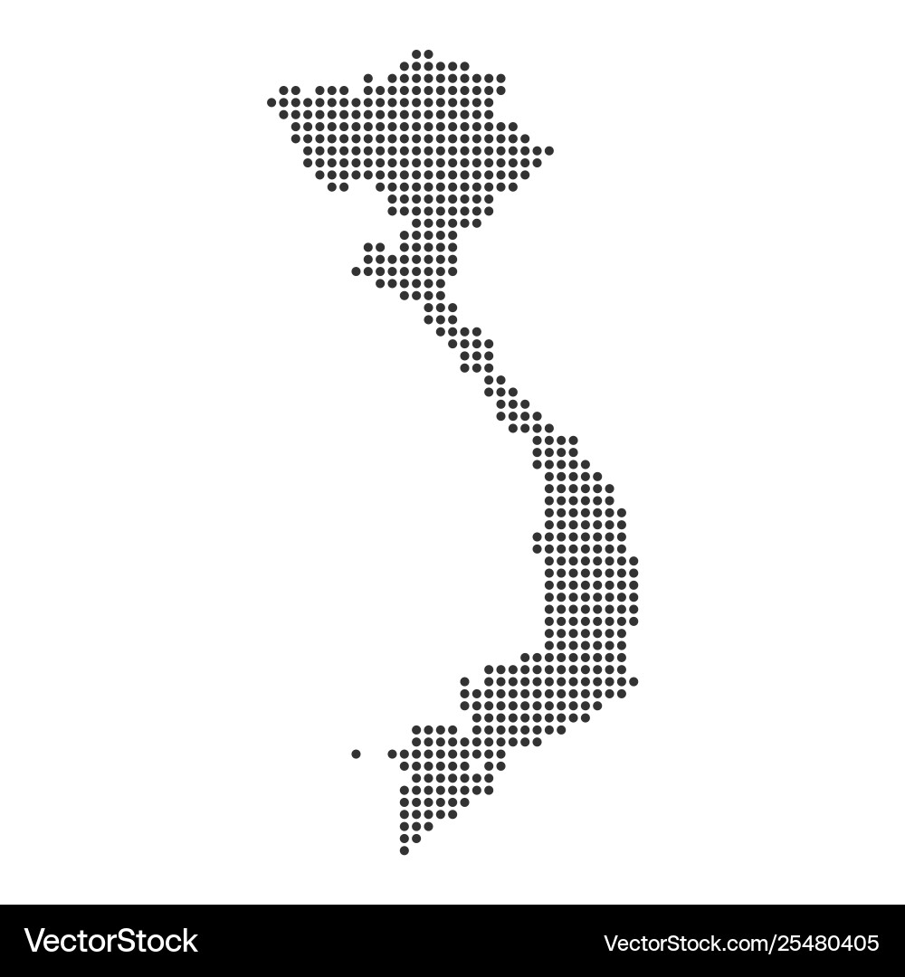 Map with dot Royalty Free Vector Image - VectorStock