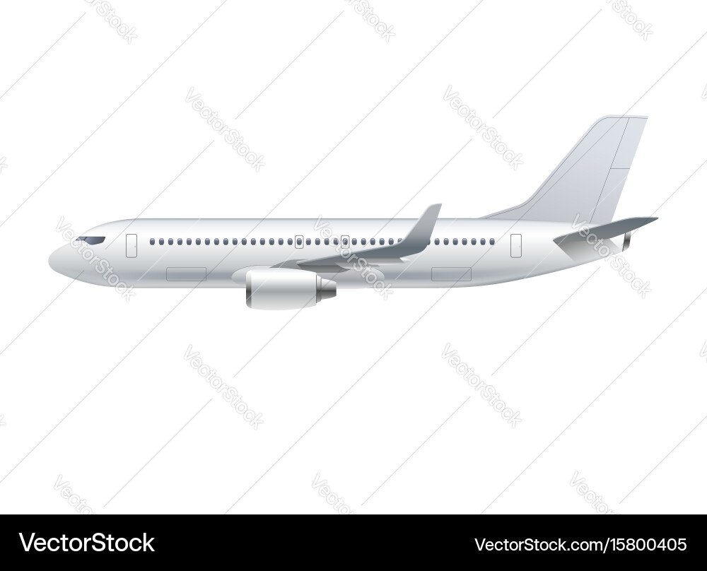 Passenger Airplane Jet Royalty Free Vector Image