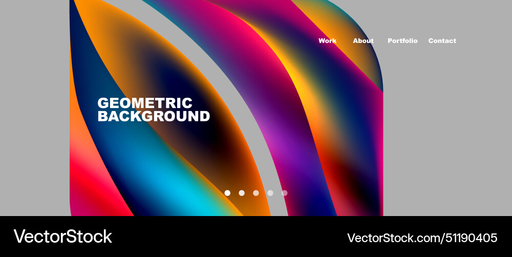 Vibrant neon graphics on a gray background Vector Image