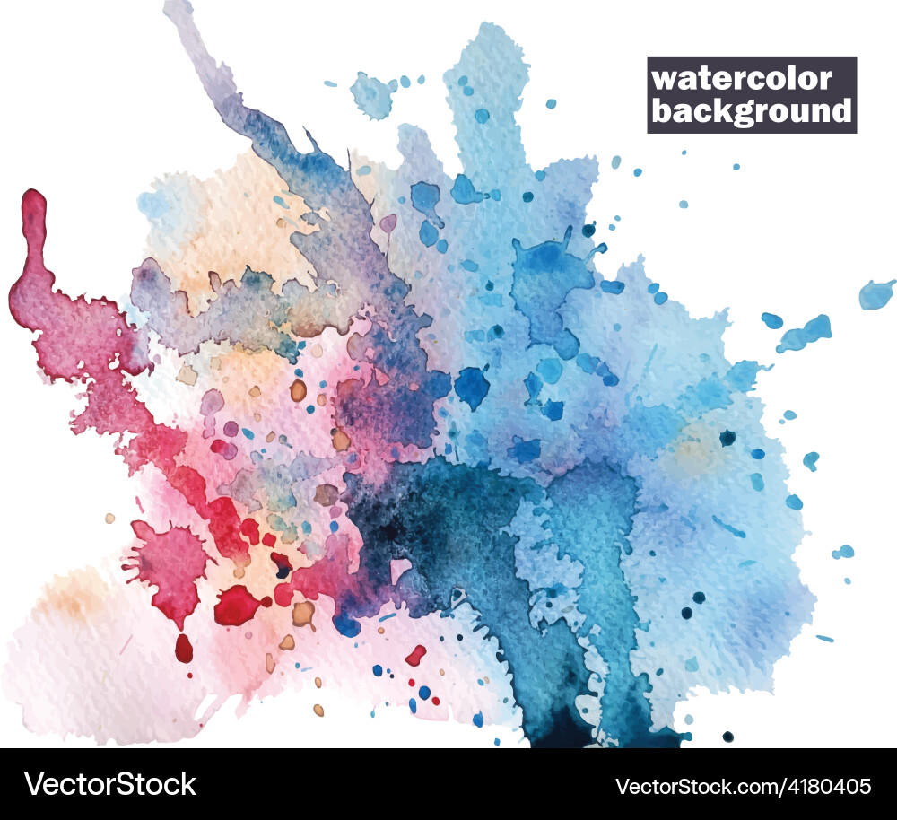 Watercolor abstract background Royalty Free Vector Image
