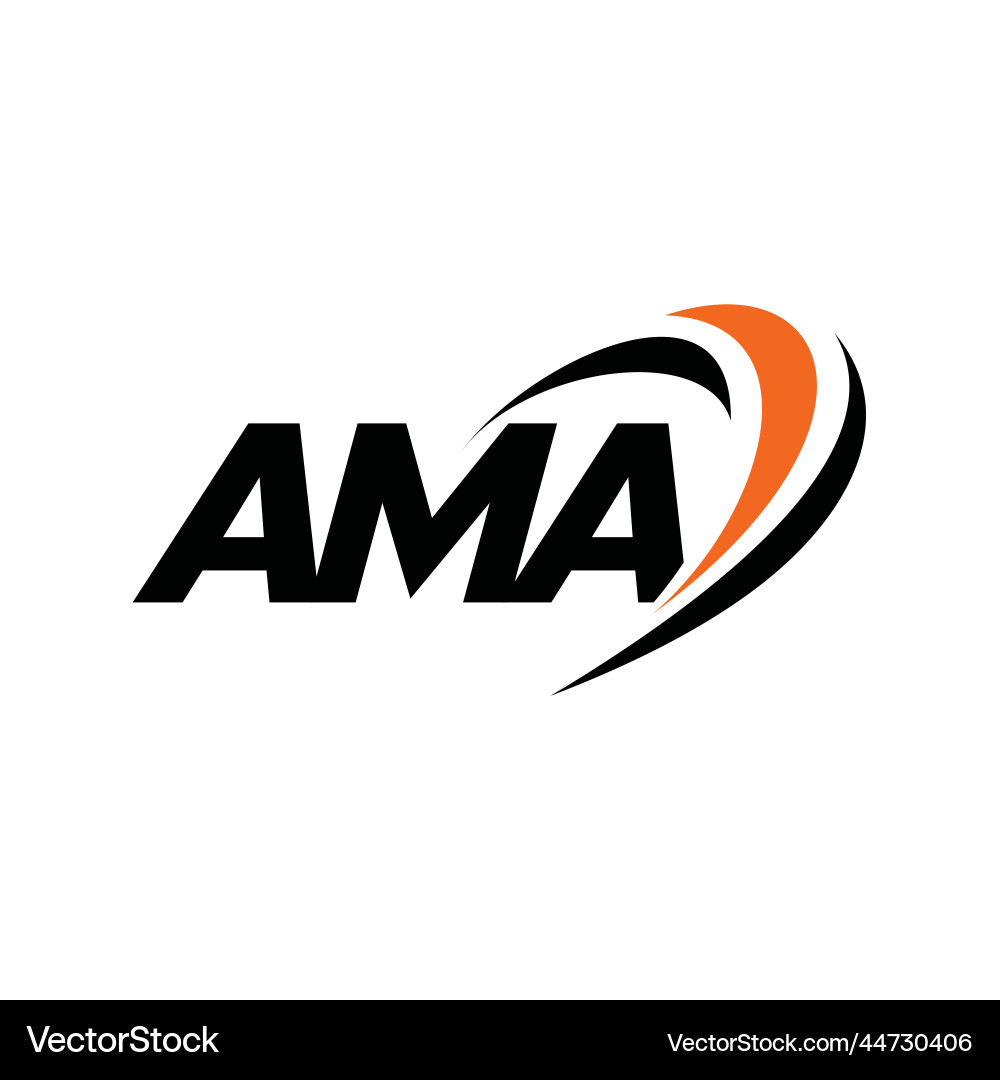 Ama monogram logo Royalty Free Vector Image - VectorStock