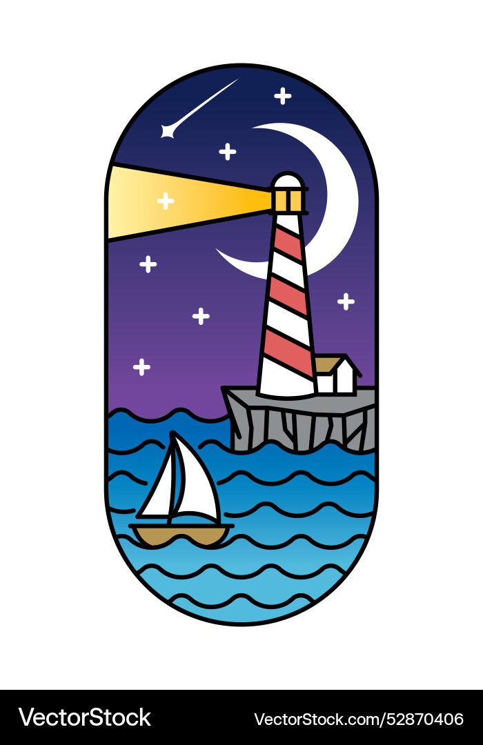 Beautiful beach views line art Royalty Free Vector Image