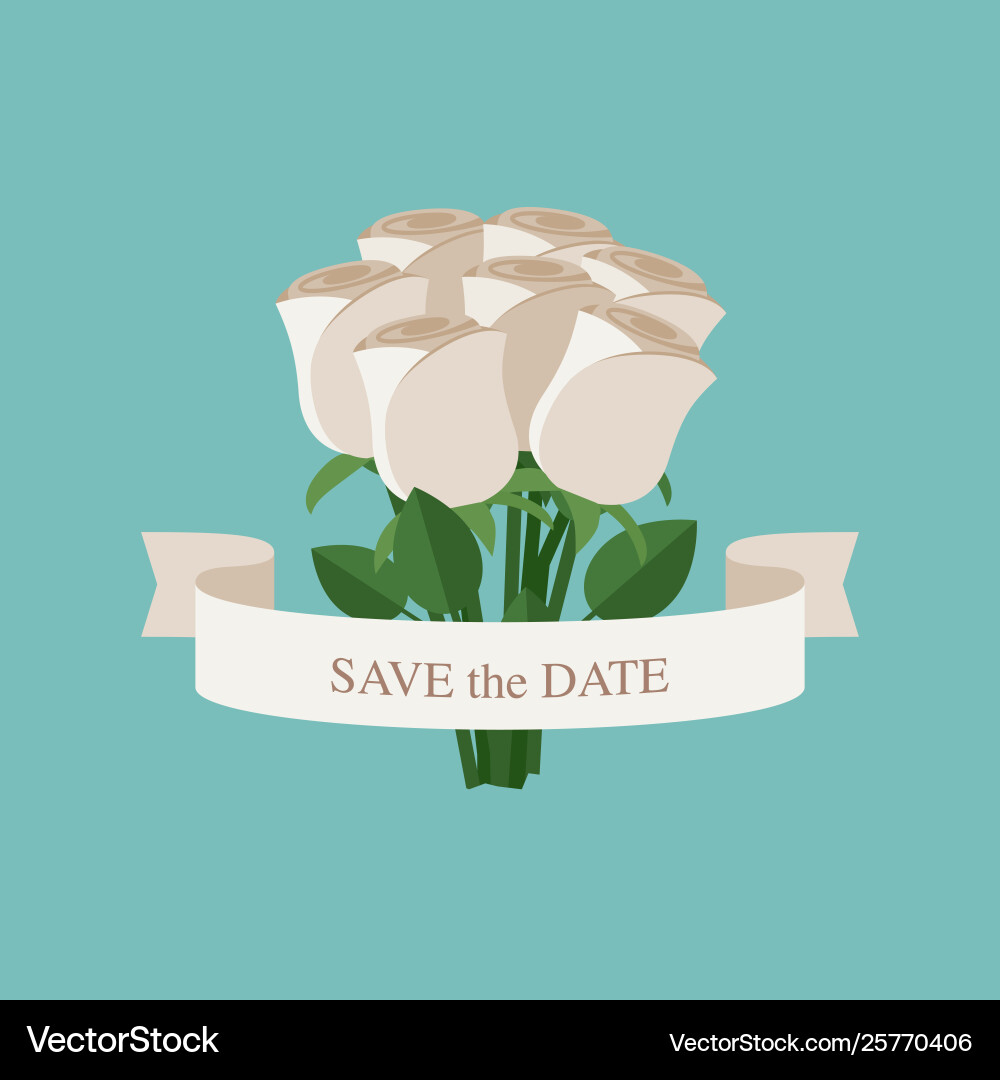 Bouquet roses Royalty Free Vector Image - VectorStock