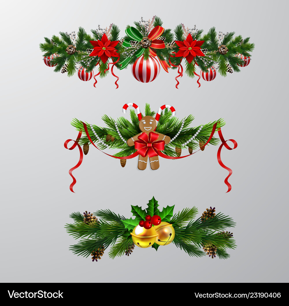 Christmas elements for your designs Royalty Free Vector