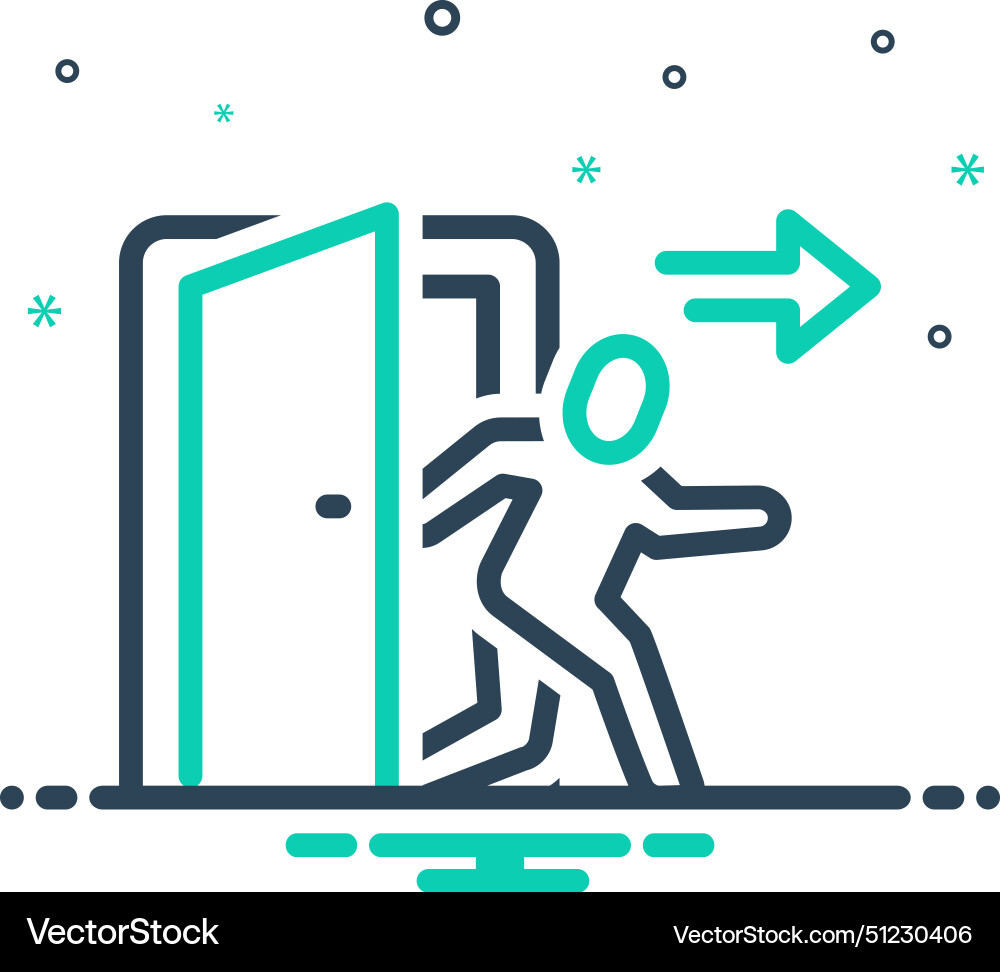 Evacuation Royalty Free Vector Image - VectorStock