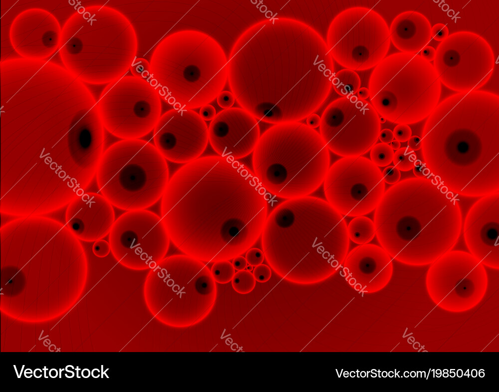 Red cells Royalty Free Vector Image - VectorStock
