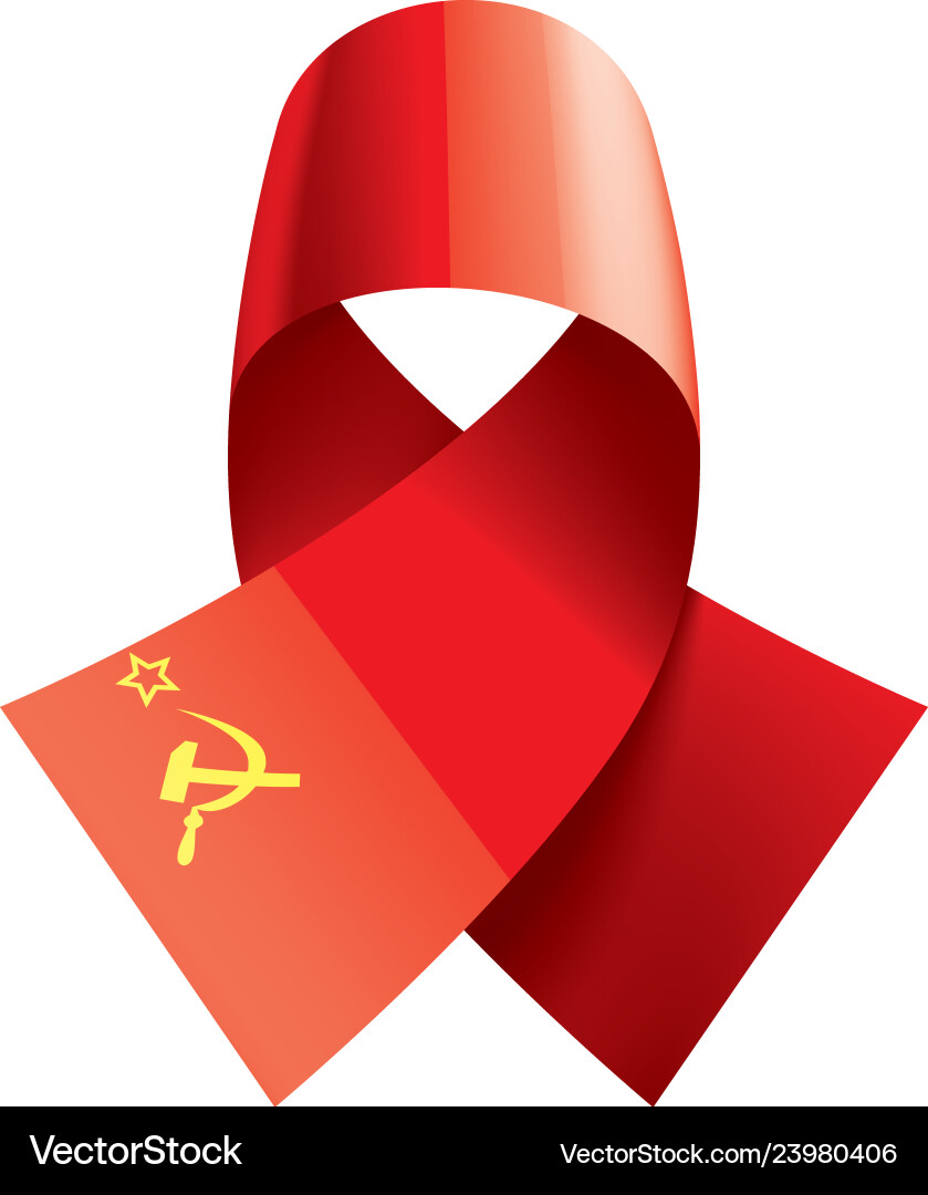 Red flag of the ussr Royalty Free Vector Image