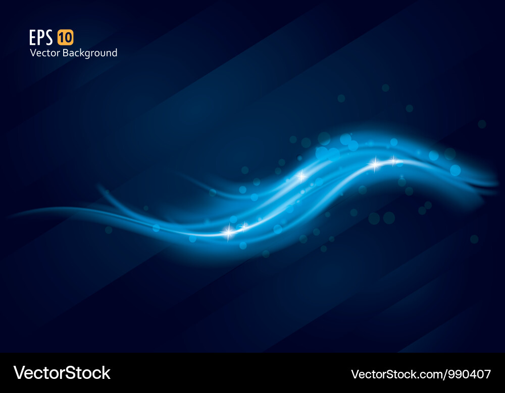 Abstract Shiny Blue Wave Background Royalty Free Vector