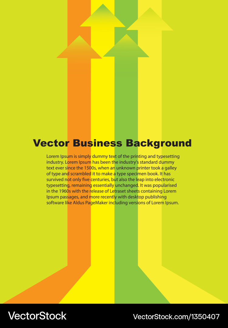 Business growth background Royalty Free Vector Image