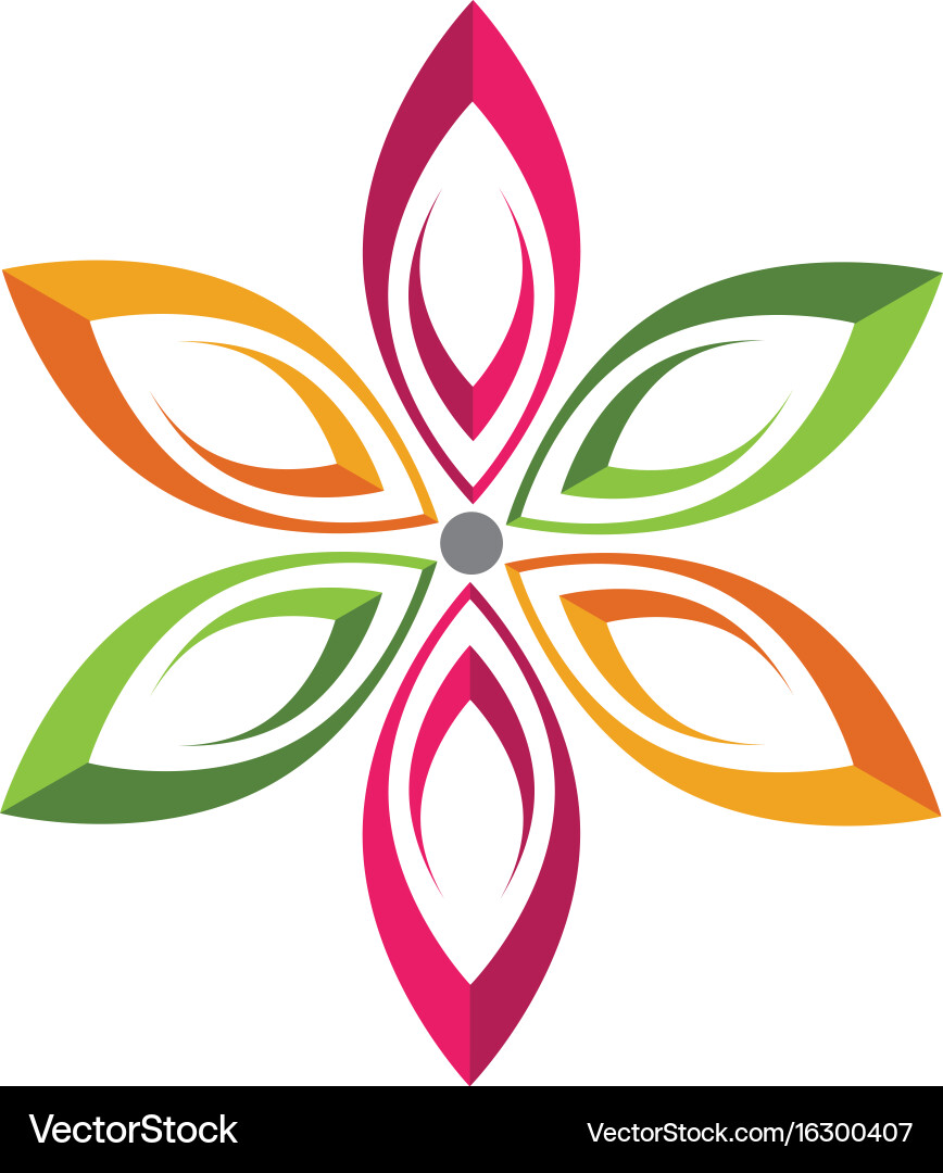 Flower Design Logo Vintage Flower Boutique Shop Logo