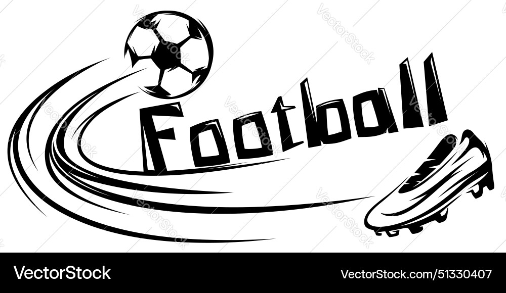 Football logo Royalty Free Vector Image - VectorStock