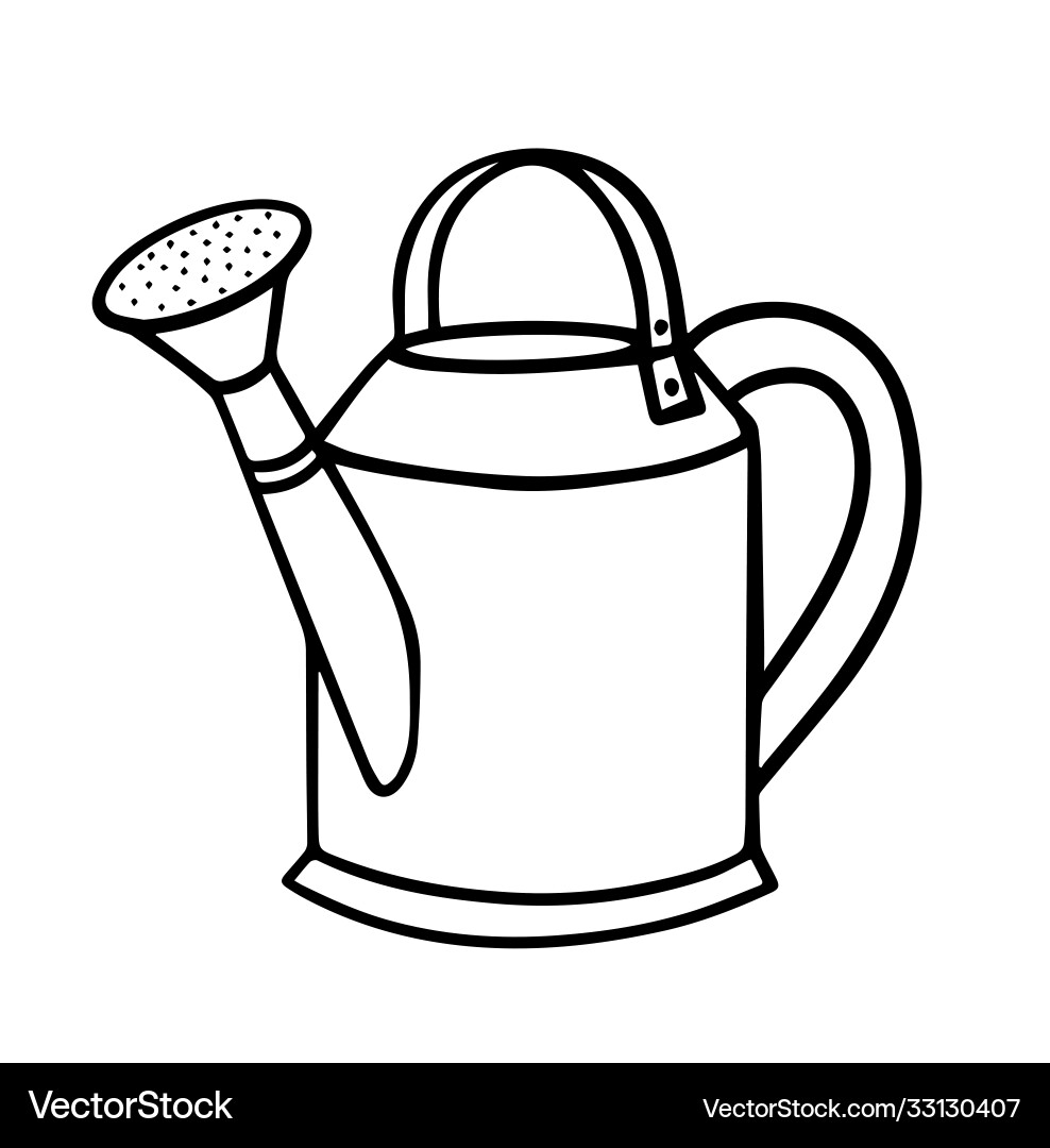 Garden watering can for plants Royalty Free Vector Image