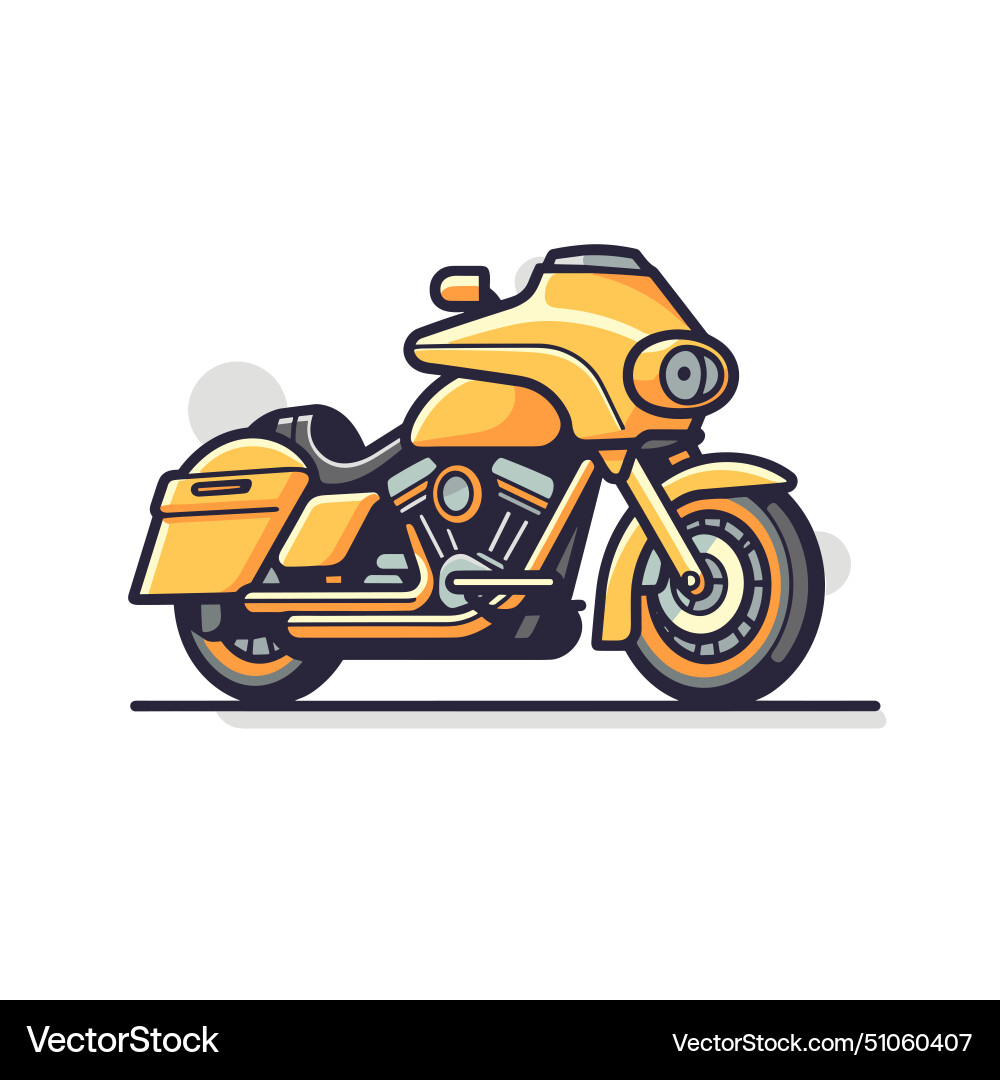 Motor bike isolated Royalty Free Vector Image - VectorStock