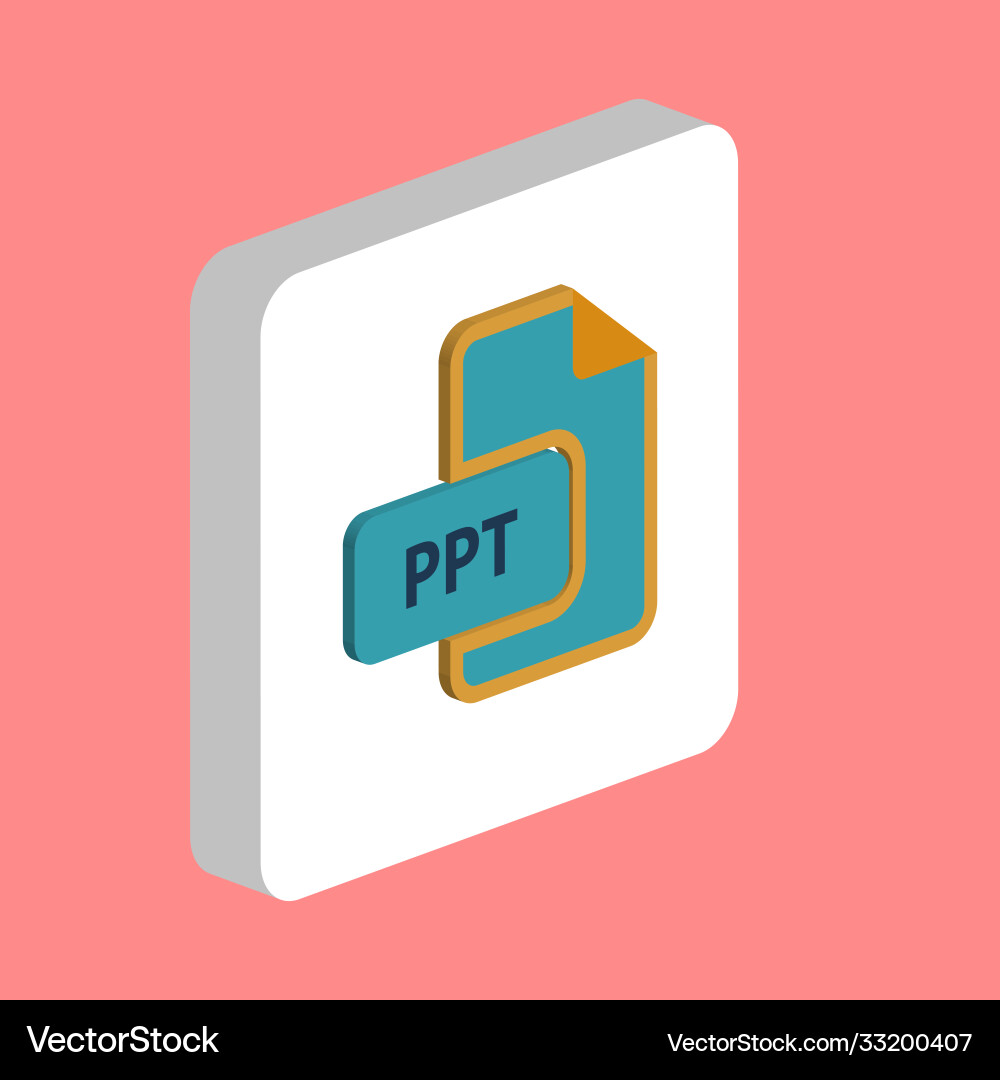 Ppt computer symbol Royalty Free Vector Image - VectorStock