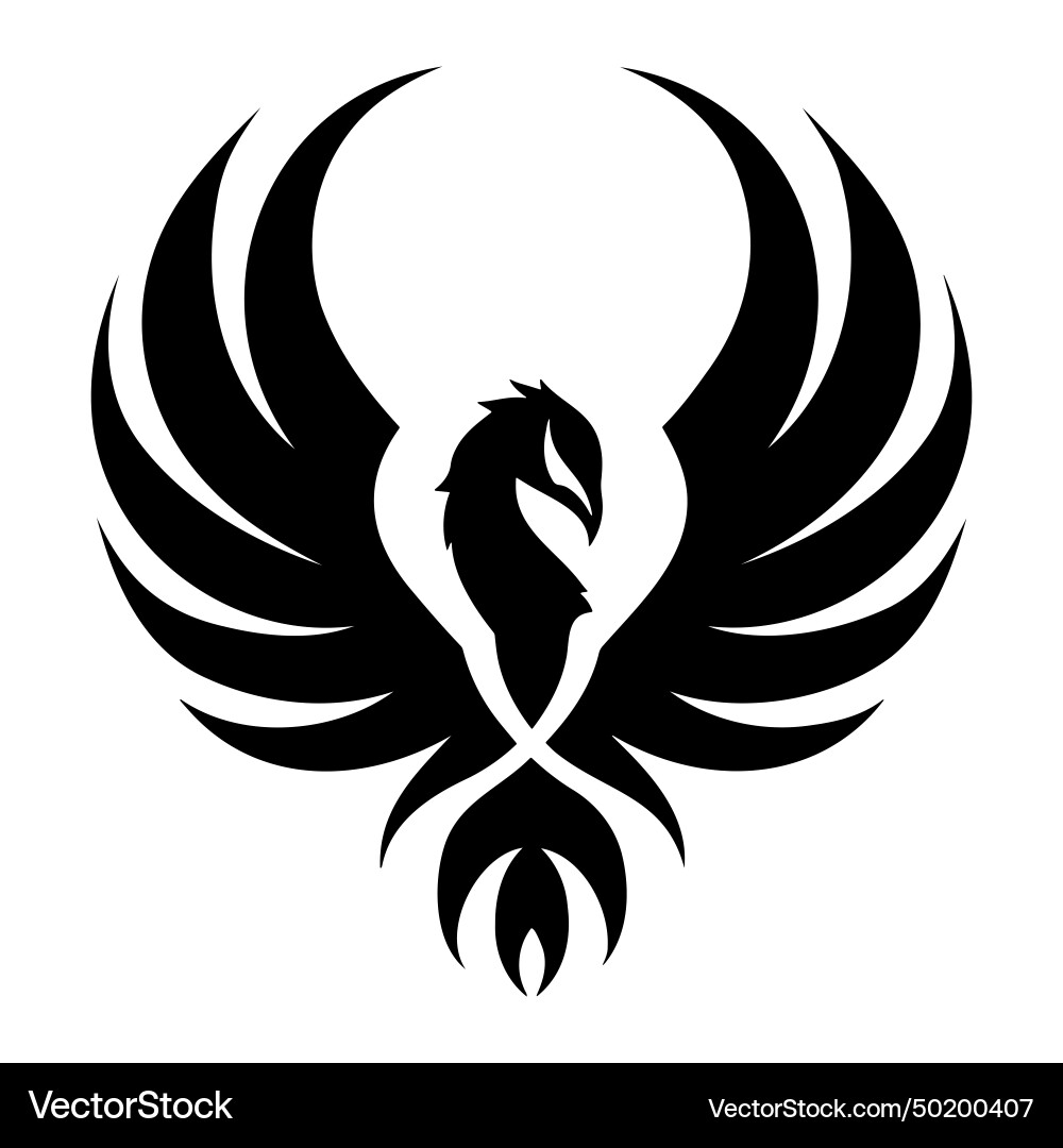 Simple phoenix logo Royalty Free Vector Image - VectorStock