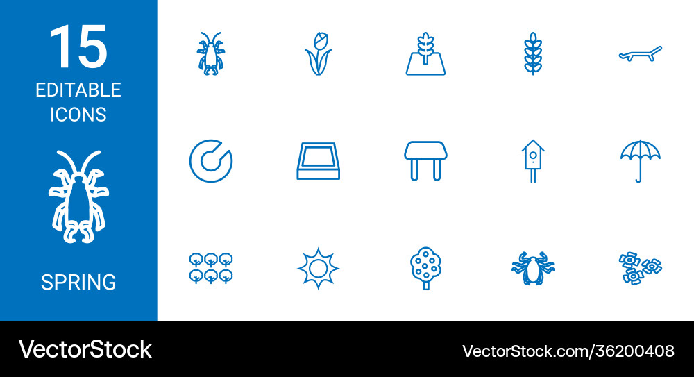 15 Federsymbole Lizenzfreies Vektorbild - VectorStock